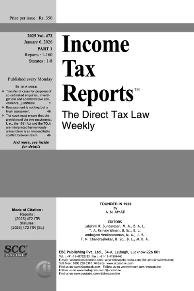Income Tax Reports (Weekly) - ITR 2025 Annual Subscription